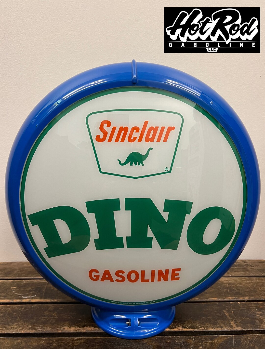 SINCLAIR DINO Reproduction 13.5 Gas Pump Globe blue Body - Etsy