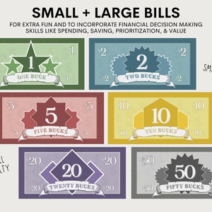 Printable Chore Chart With Play Money Fun and Simple System to ...