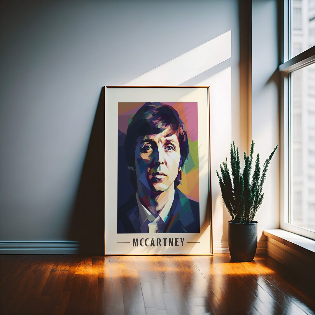 Paul Mccartney WPAP Poster | WPAP | AI Generated Art | Wall Art | High ...