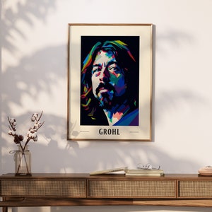 Dave Grohl WPAP Poster | WPAP | AI Generated Art | Wall Art | High ...