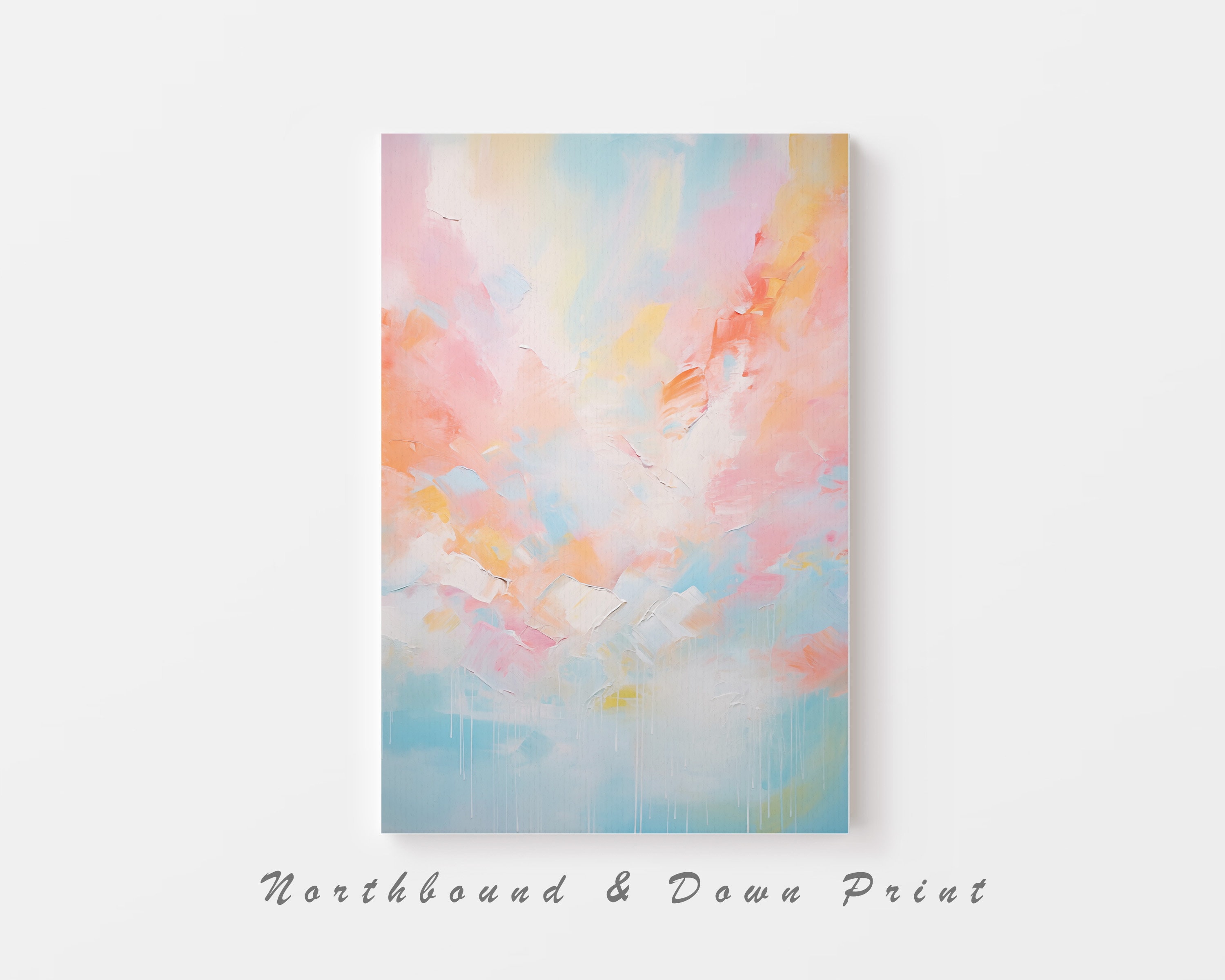 Abstract Pastel Printable Art | Abstract Art Print | Modern Large Wall ...