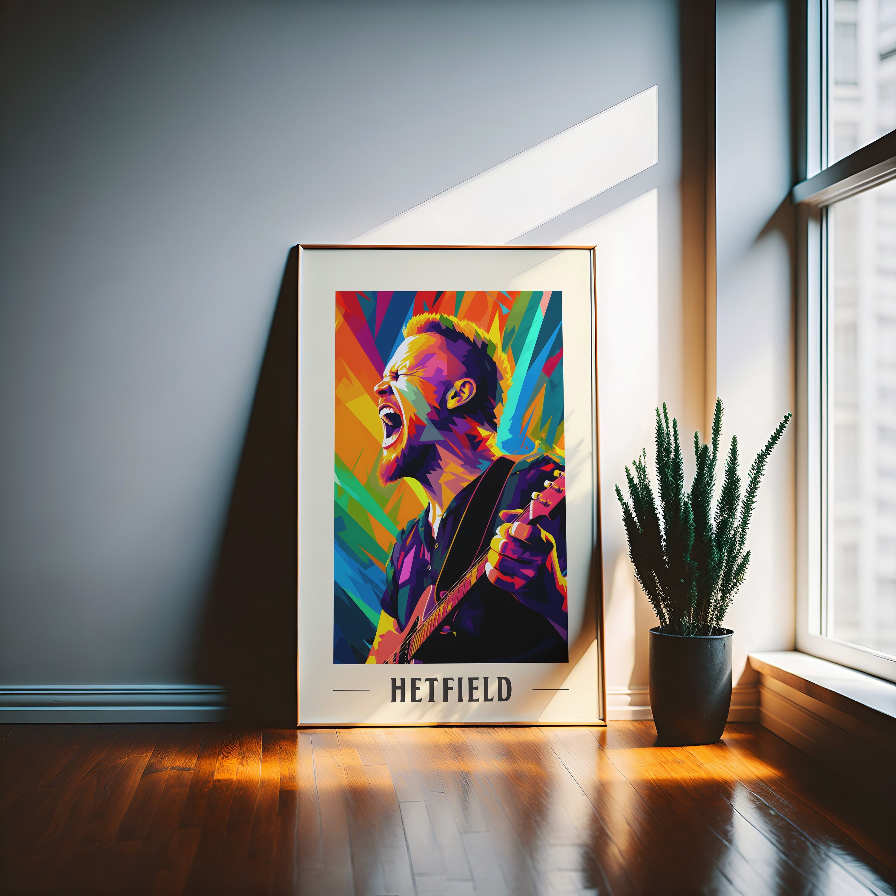 James Hetfield WPAP Poster | WPAP | AI Generated Art | Wall Art | High ...