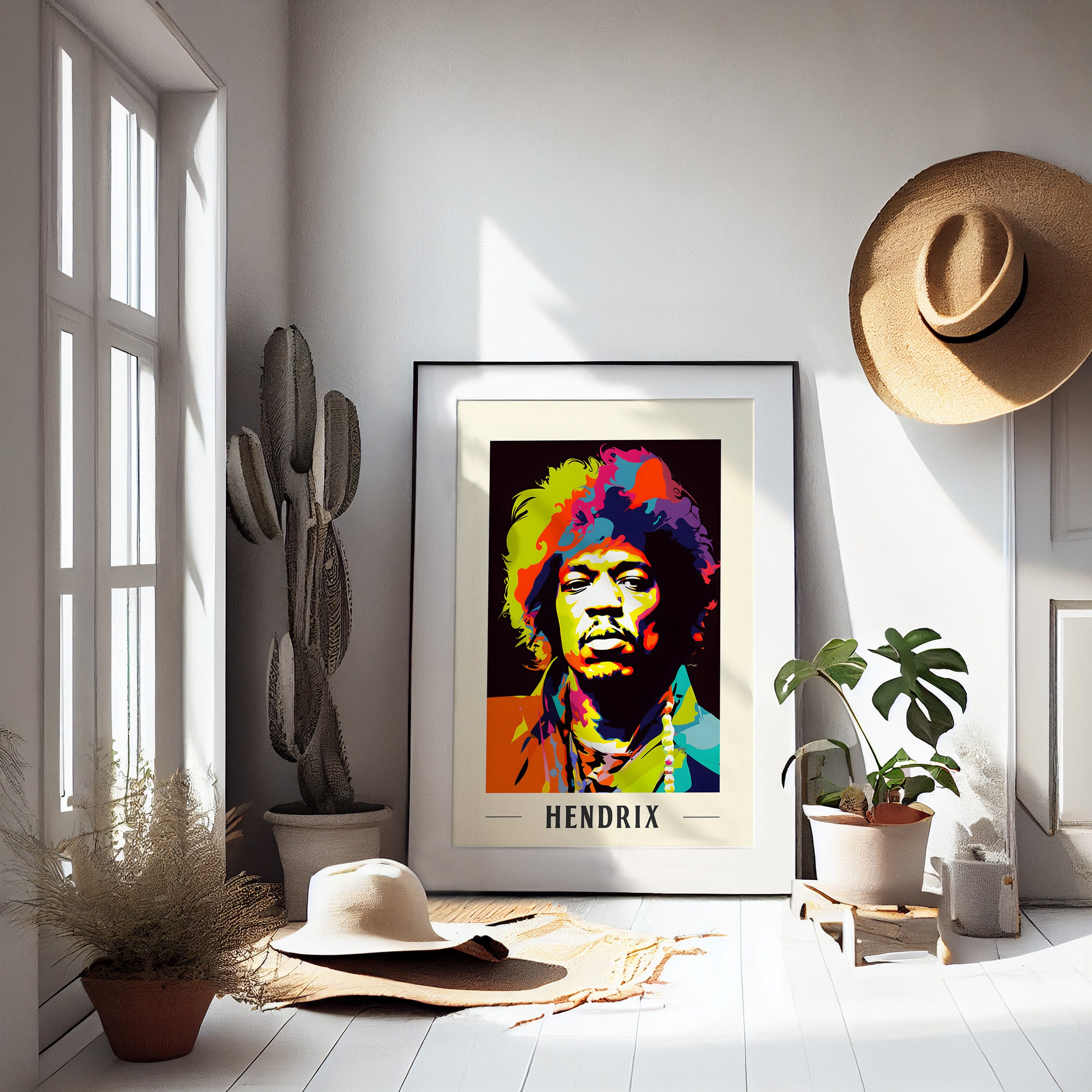 Jimi Hendrix WPAP Poster | WPAP | AI Generated Art | Wall Art | High ...