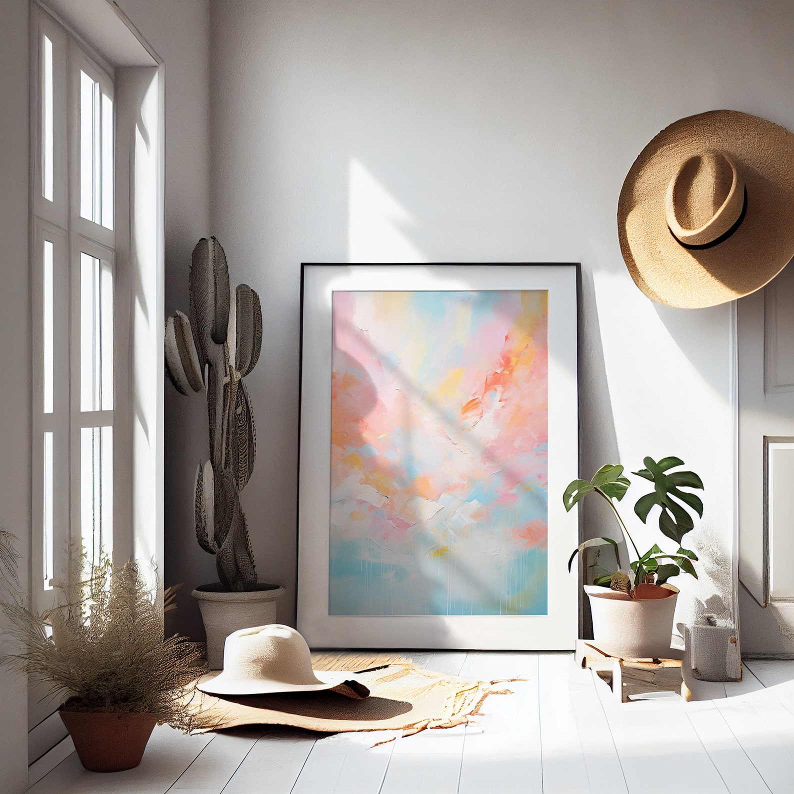 Abstract Pastel Printable Art | Abstract Art Print | Modern Large Wall ...