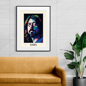 Dave Grohl WPAP Poster | WPAP | AI Generated Art | Wall Art | High ...