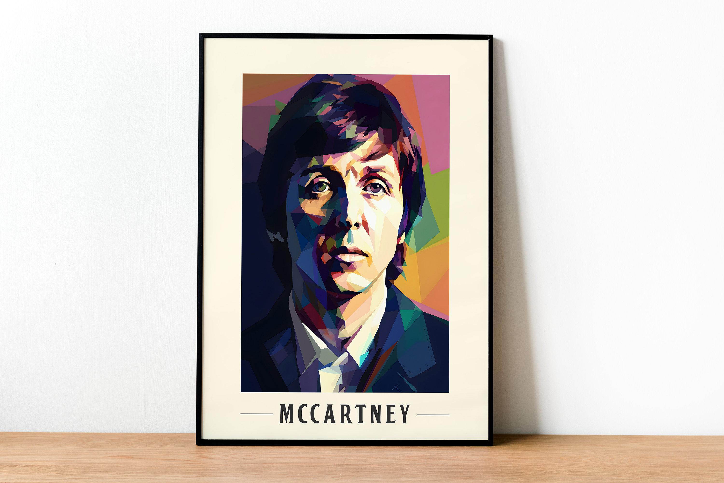 Paul Mccartney WPAP Poster WPAP AI Generated Art Wall Art High Quality ...