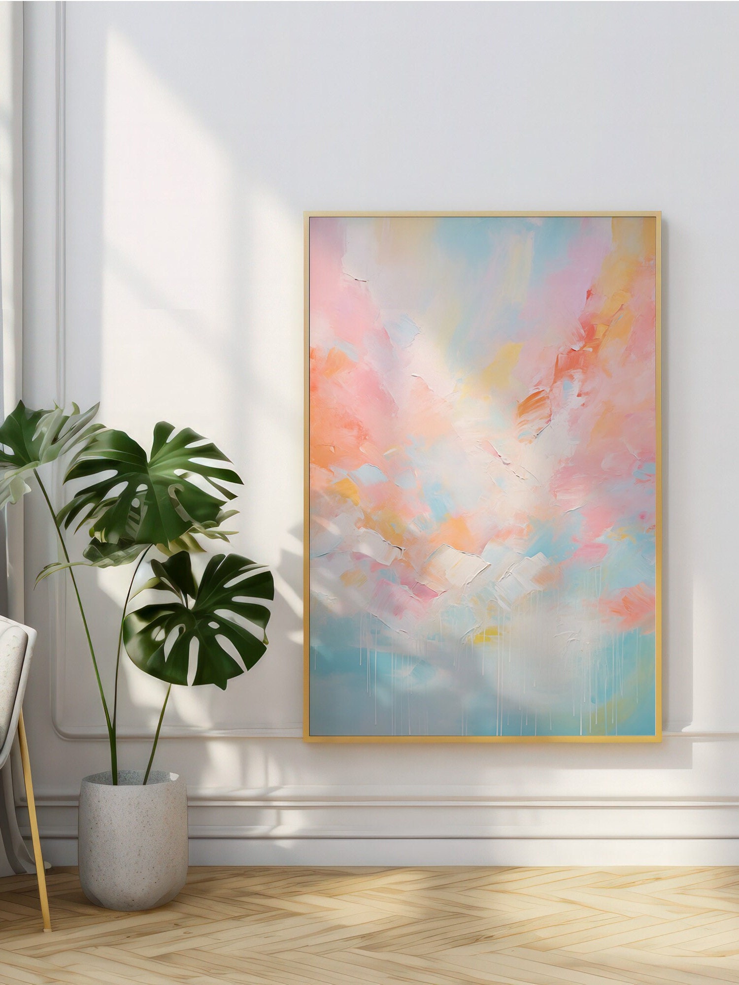 Abstract Pastel Printable Art | Abstract Art Print | Modern Large Wall ...
