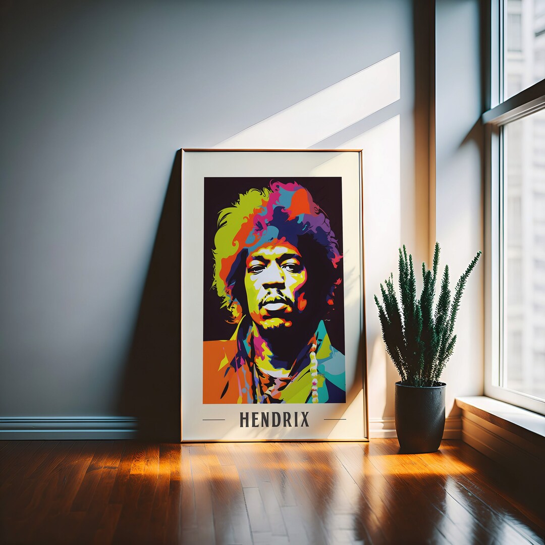 Jimi Hendrix WPAP Poster | WPAP | AI Generated Art | Wall Art | High ...