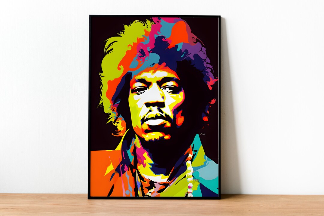 Jimi Hendrix WPAP Poster WPAP AI Generated Art Wall Art High Quality ...