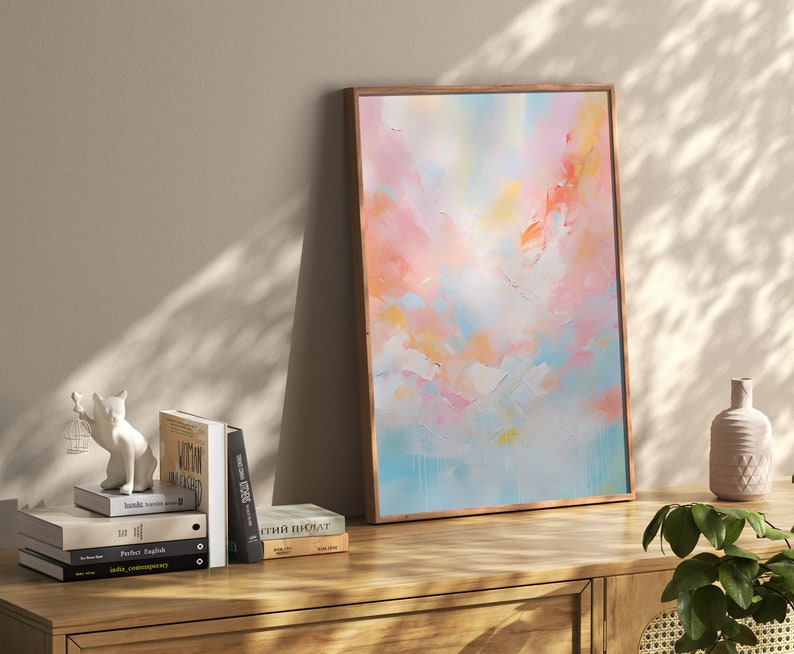 Abstract Pastel Printable Art | Abstract Art Print | Modern Large Wall ...