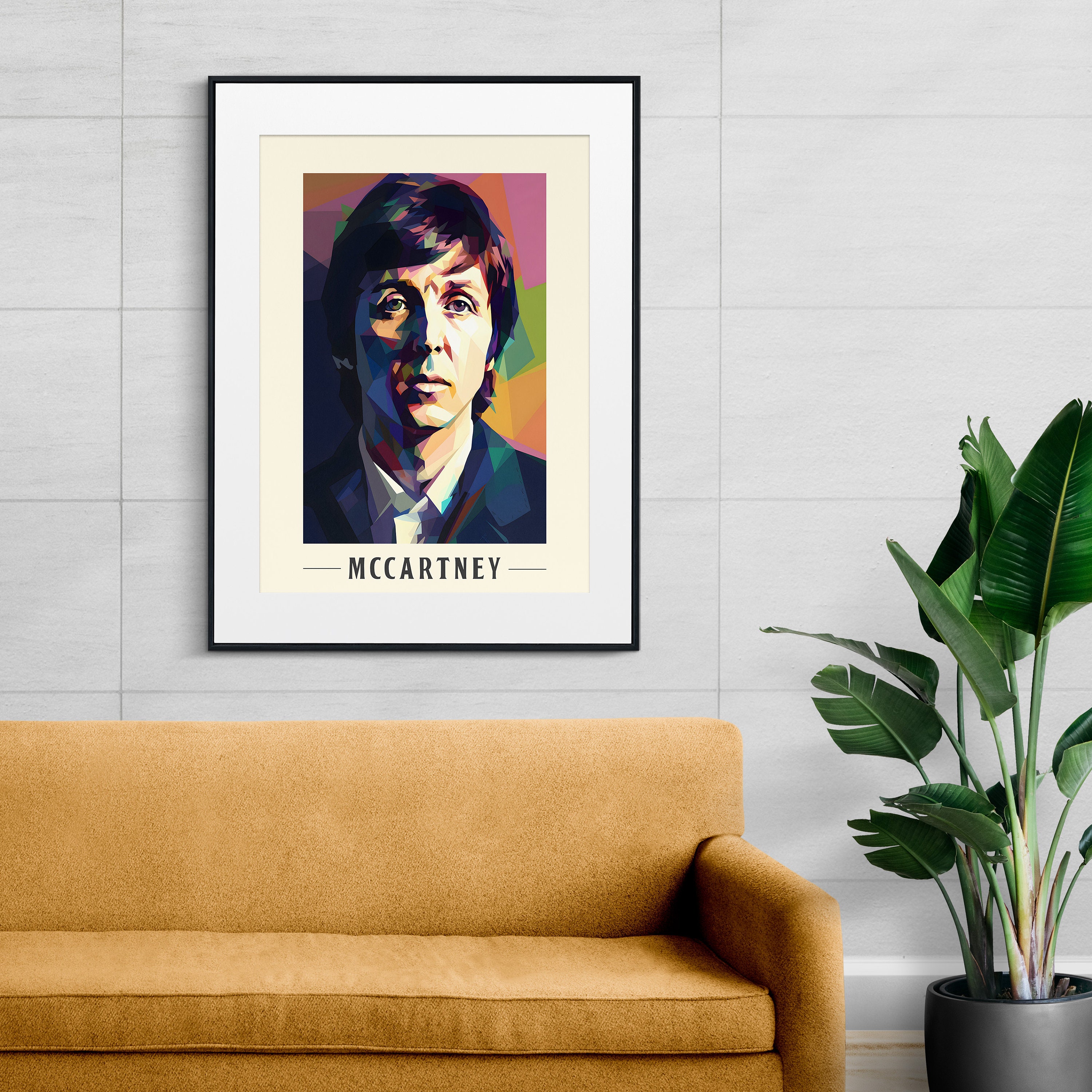 Paul Mccartney WPAP Poster WPAP AI Generated Art Wall Art High Quality ...