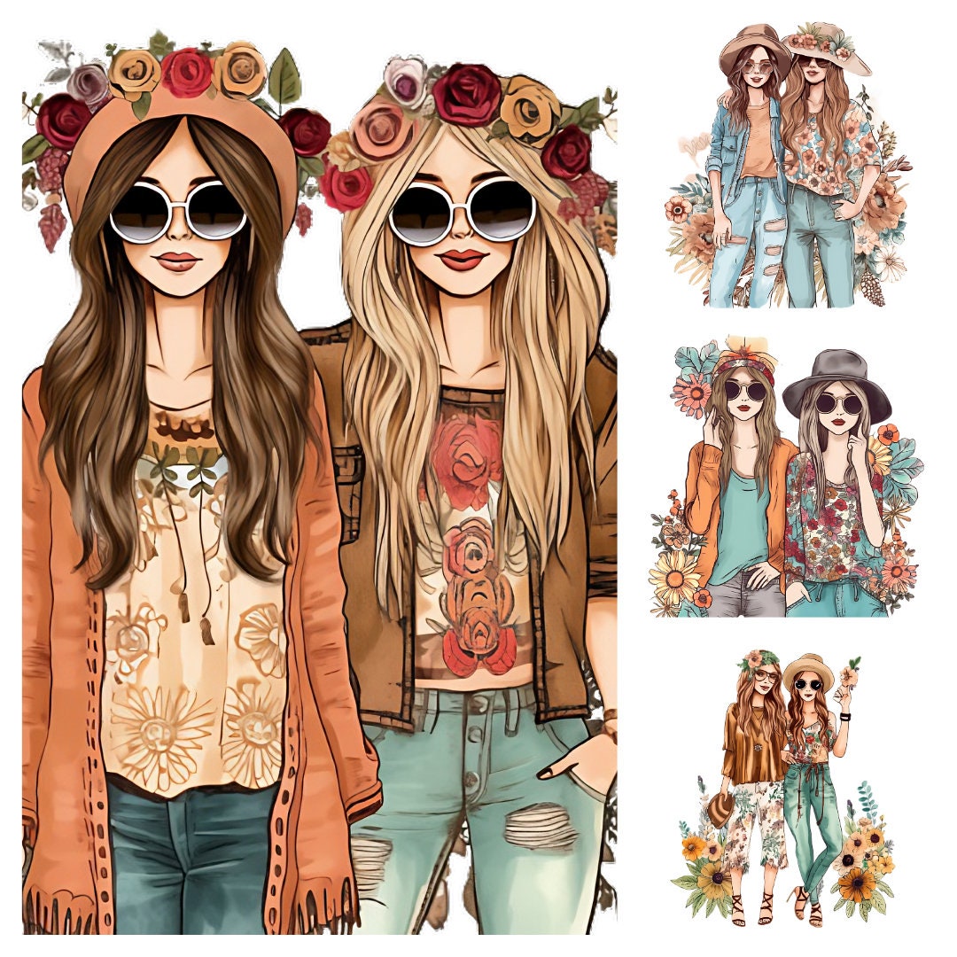 Flower Festival Party Clipart: Celebrate Friendship With - Etsy