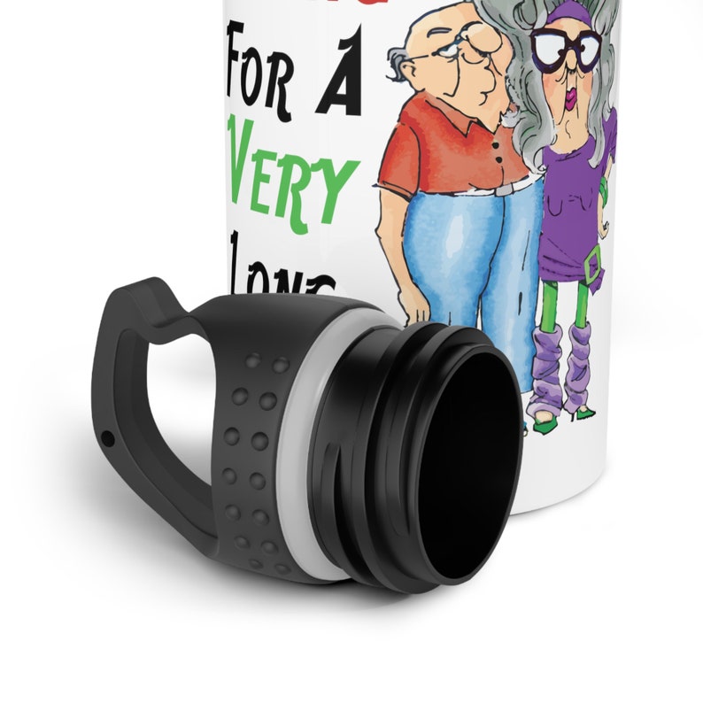 Funny Water Bottle Retirement Gift for Seniors Fun Slogan Water Bottle Gift for Grandparents ...