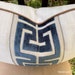Greek Key Velvet Fretwork Pillow - Etsy