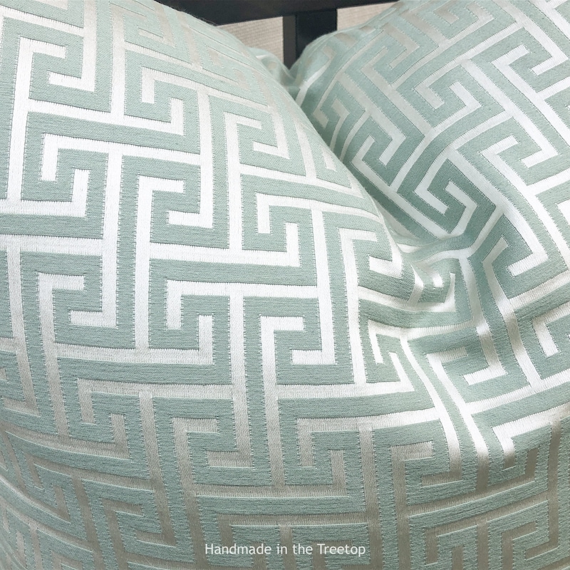 Greek Key Pillow - Etsy