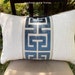 Greek Key Velvet Fretwork Pillow - Etsy