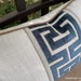 Greek Key Velvet Fretwork Pillow - Etsy