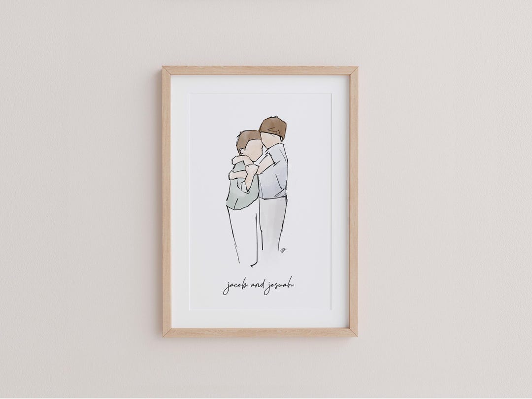 Brothers Personalised Print Gift, Big Brother Gift, Big Brother Print ...