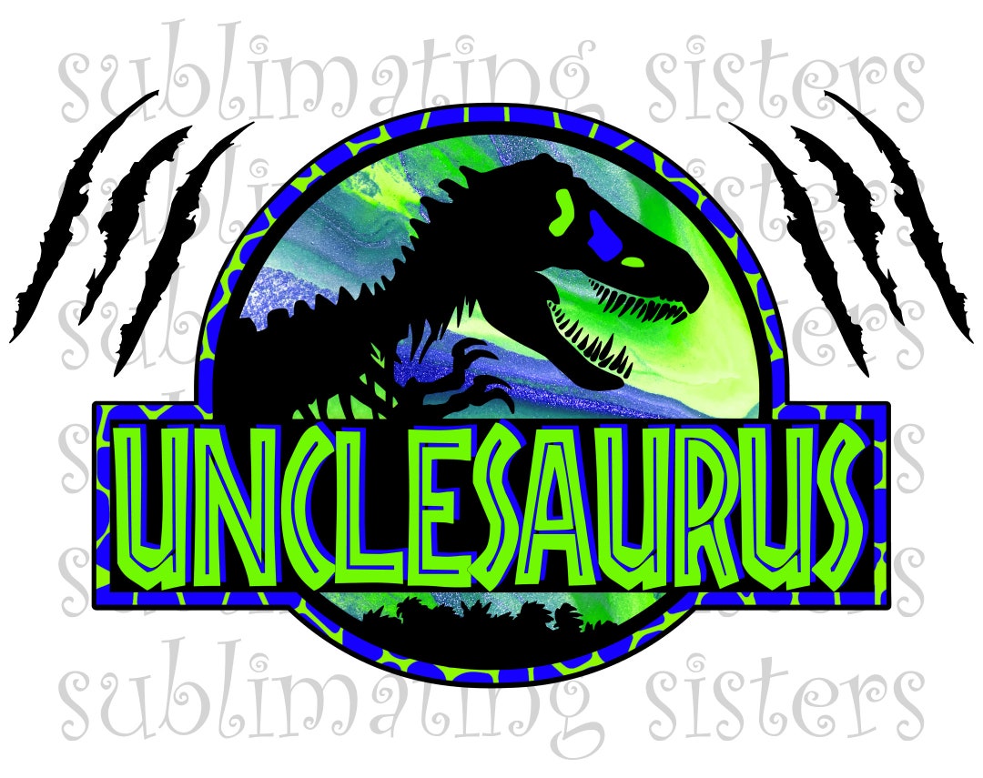 Unclesaurus, Instant Download, PNG, T-rex, Customize, Sublimation, DTG ...