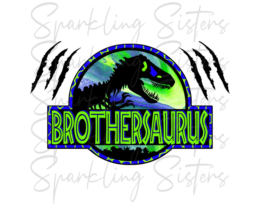 Brothersaurus, Instant Download, PNG, T-rex, Customize, Sublimation ...