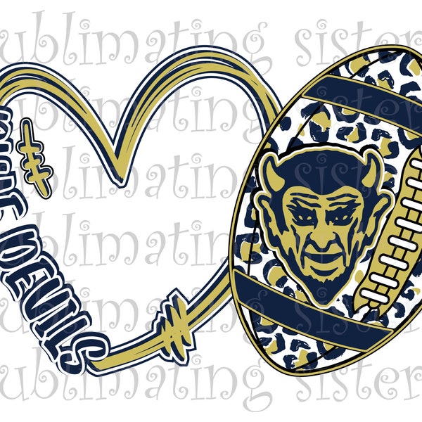Holmes County Blue Devils Svg - Etsy
