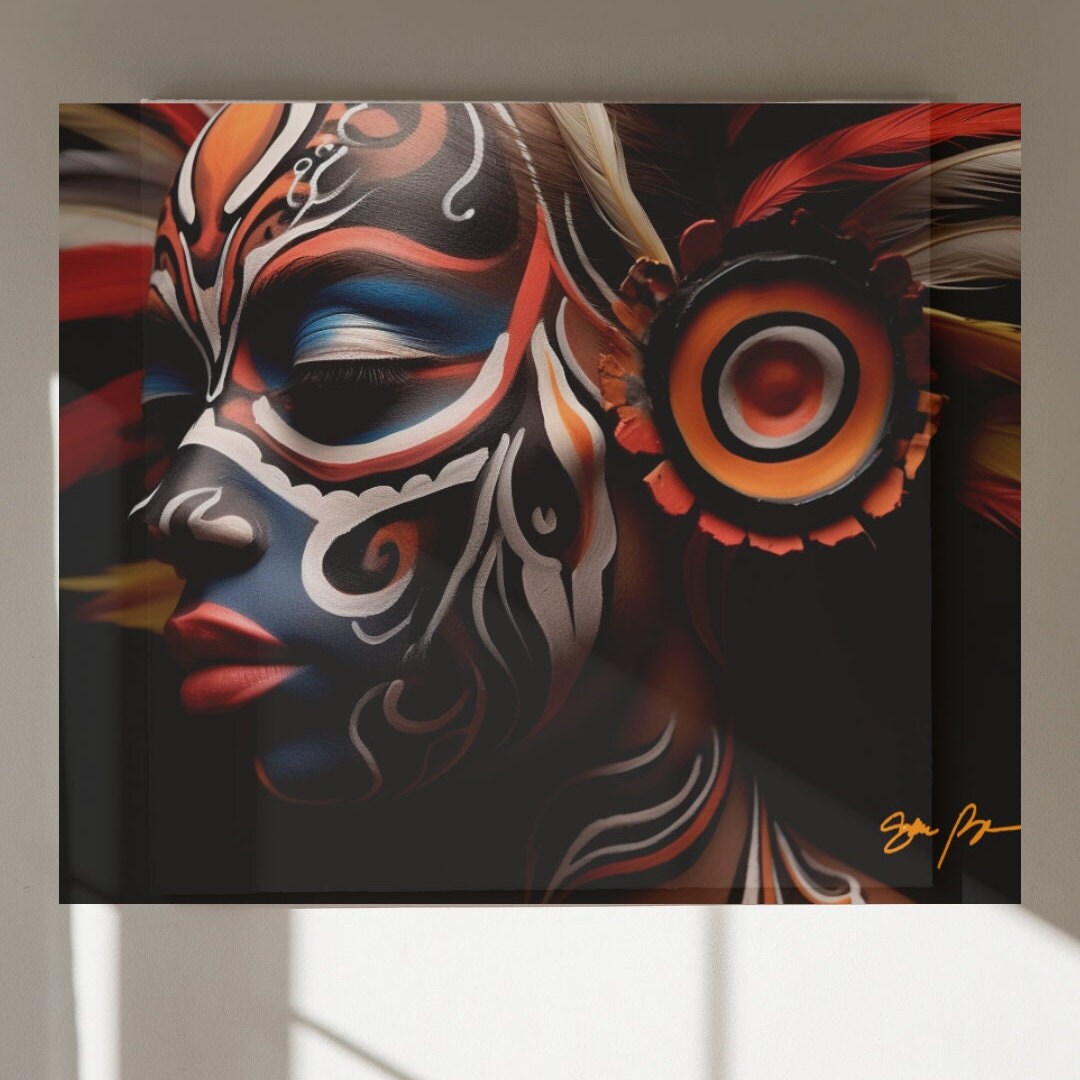 Wall Canvas Art, African, Acrylic or Canvas Print Wall Art, Art Nouveau ...