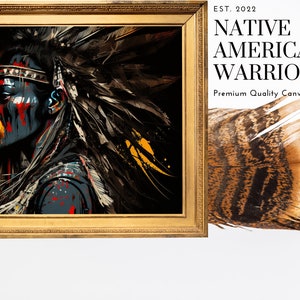Native Wall Canvas Art, Native American, Indian, Abstracted Native Art ...