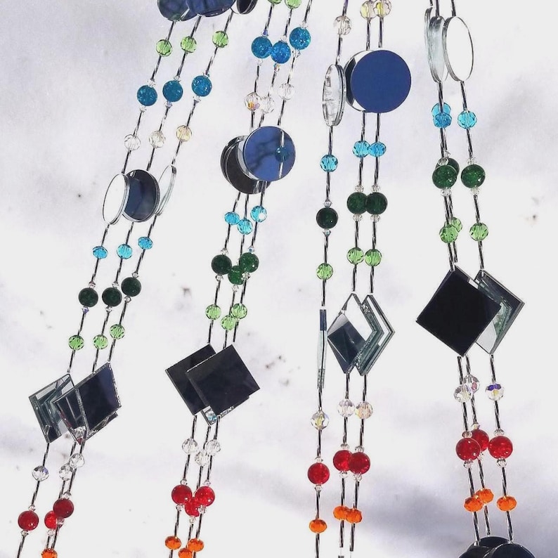 Rainbow Garden Sparkler Sun-catcher, Durable Glass & Crystal Beaded ...