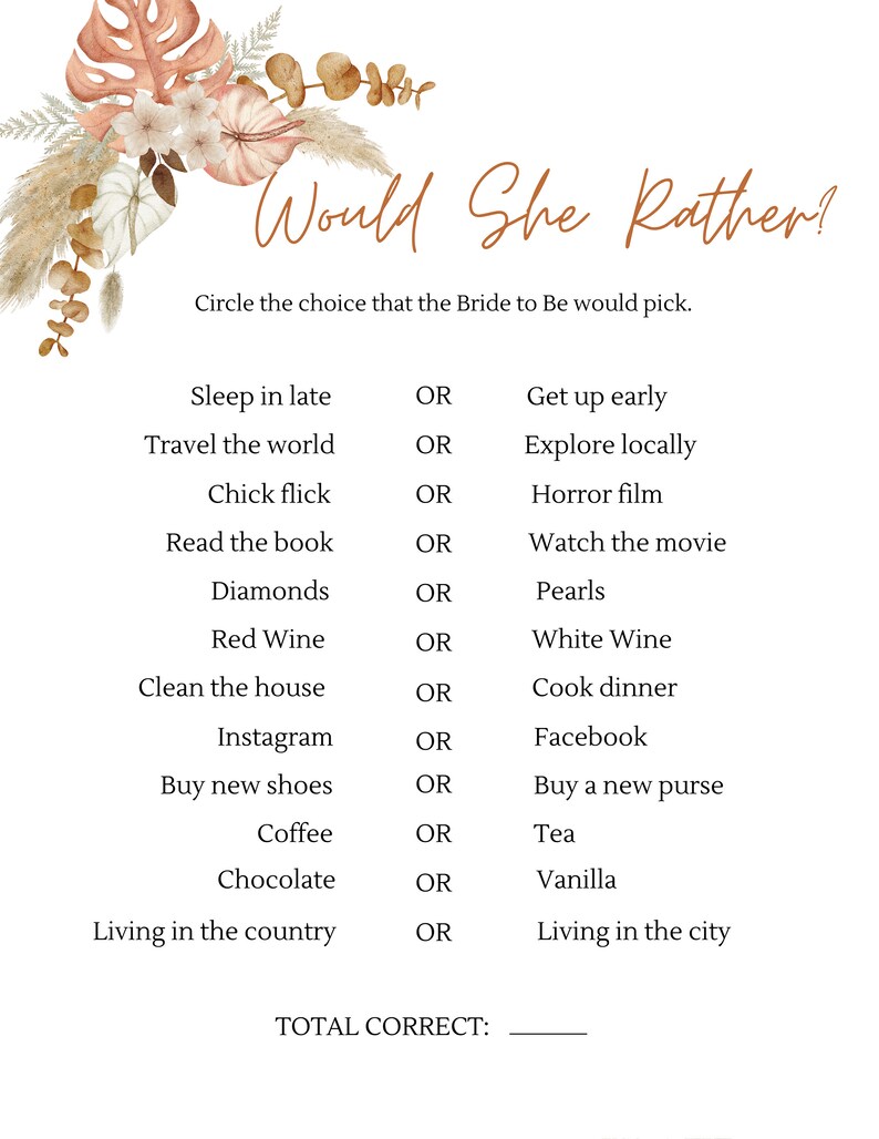 Boho Bridal Shower Games | Bachelorette Games - Game Bundle - Etsy