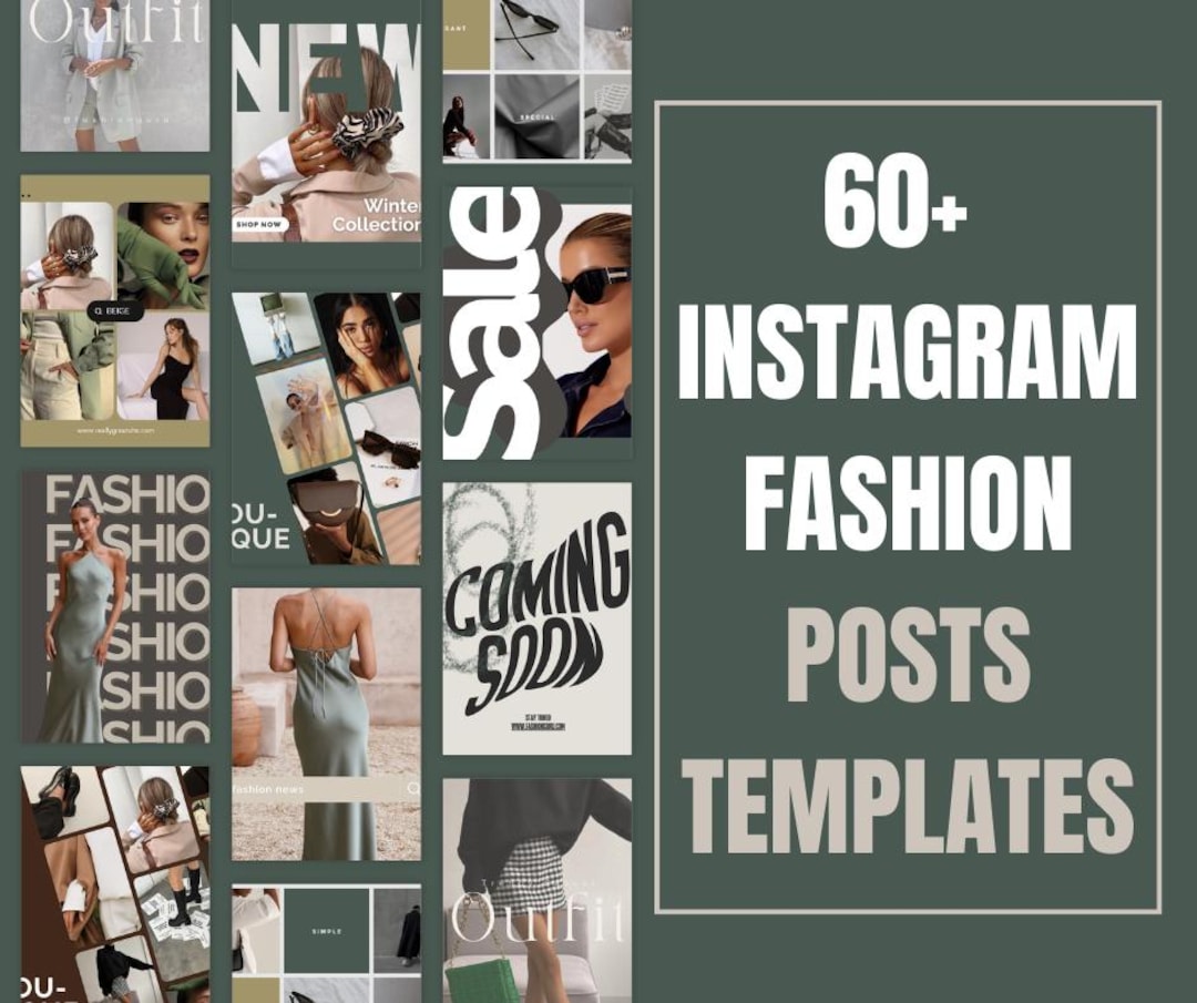 60 Editable Instagram Fashion Post Templates to Go Viral and Have ...