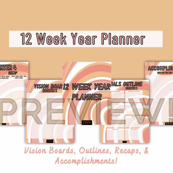 Year Planner - Etsy