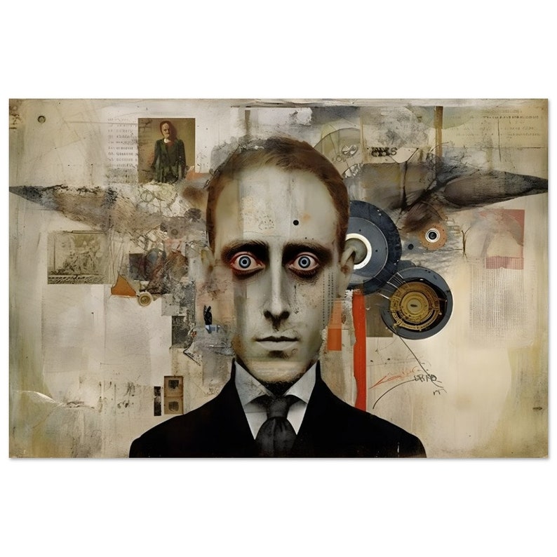 Unsettling Stranger, Disturbing Wall Art, Disturbing Art, Dark Art ...