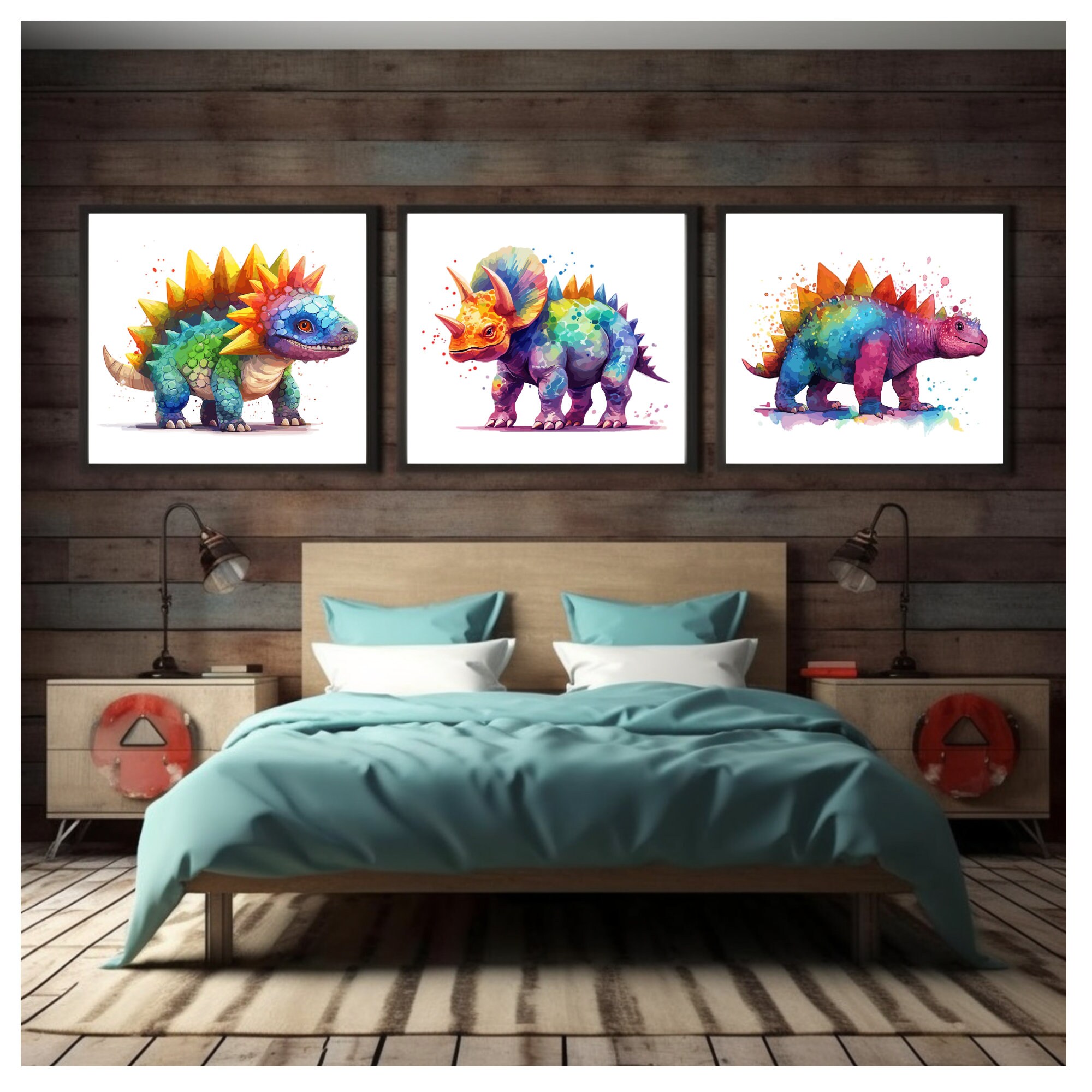 Dino Delight: Whimsical Dinosaur Pack - Hand-illustrated Children's Art ...