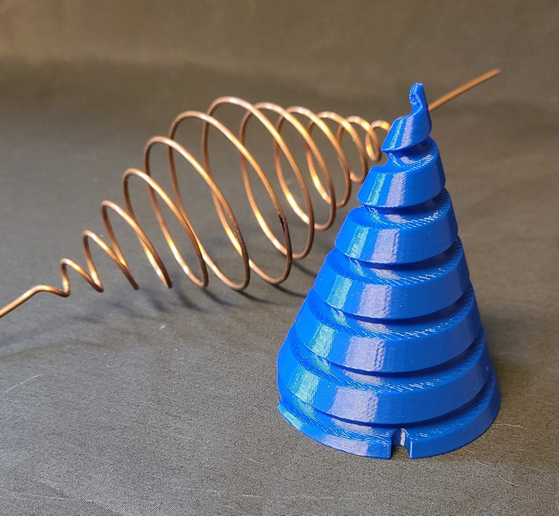 Large 77mm Tall Fibonacci Spiral Coil Winding Jig for Electroculture ...