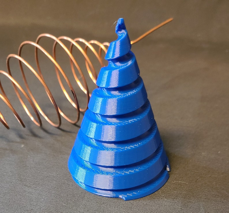 Large 77mm Tall Fibonacci Spiral Coil Winding Jig for Electroculture ...