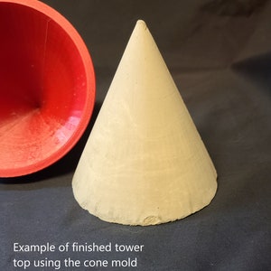 Paramagnetic Basalt Tower Top Cone Mold 52 Degree Top Angle for 4 ...