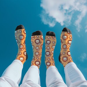 Cute Lion Socks, Lion Socks Cute Animal Socks, Animal Socks, Unisex ...