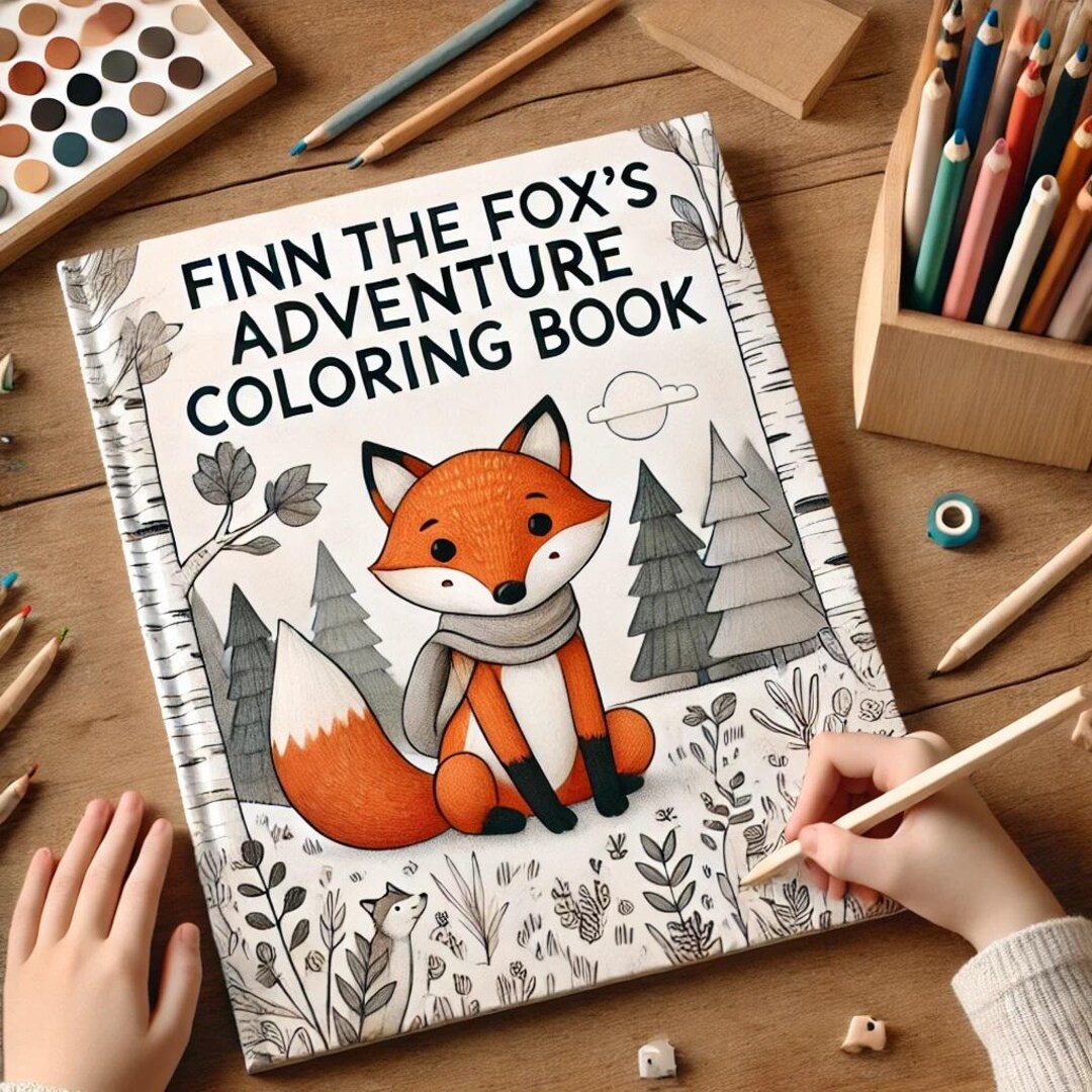 Finn the Fox's Adventure Coloring Book - Story Book | Kids Coloring ...
