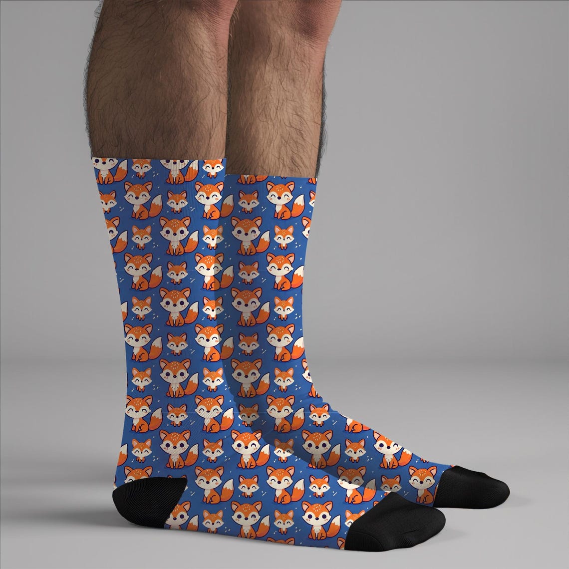 Cute Fox Socks, Cute Animal Socks, Animal Socks, Unisex Socks, Gender ...