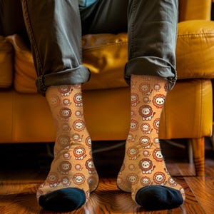 Cute Lion Socks, Lion Socks Cute Animal Socks, Animal Socks, Unisex ...