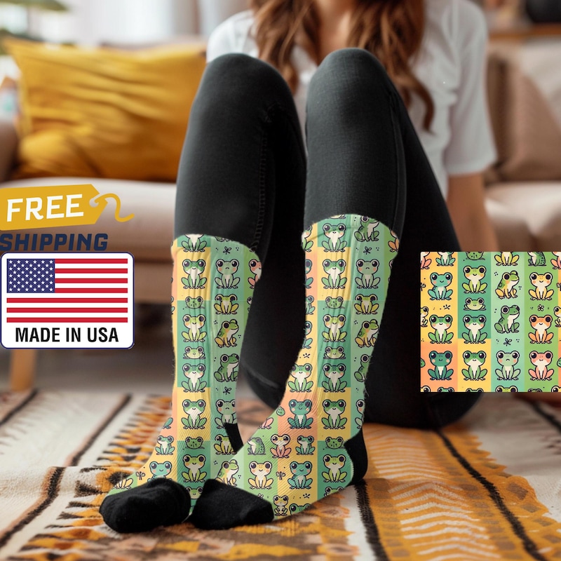 Frog Socks - Etsy