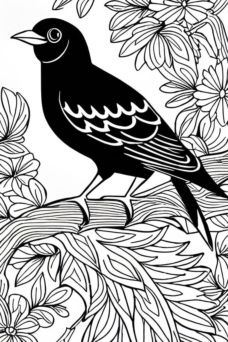 25 Bird Coloring Pages PDF Download for Kids Boys - Etsy