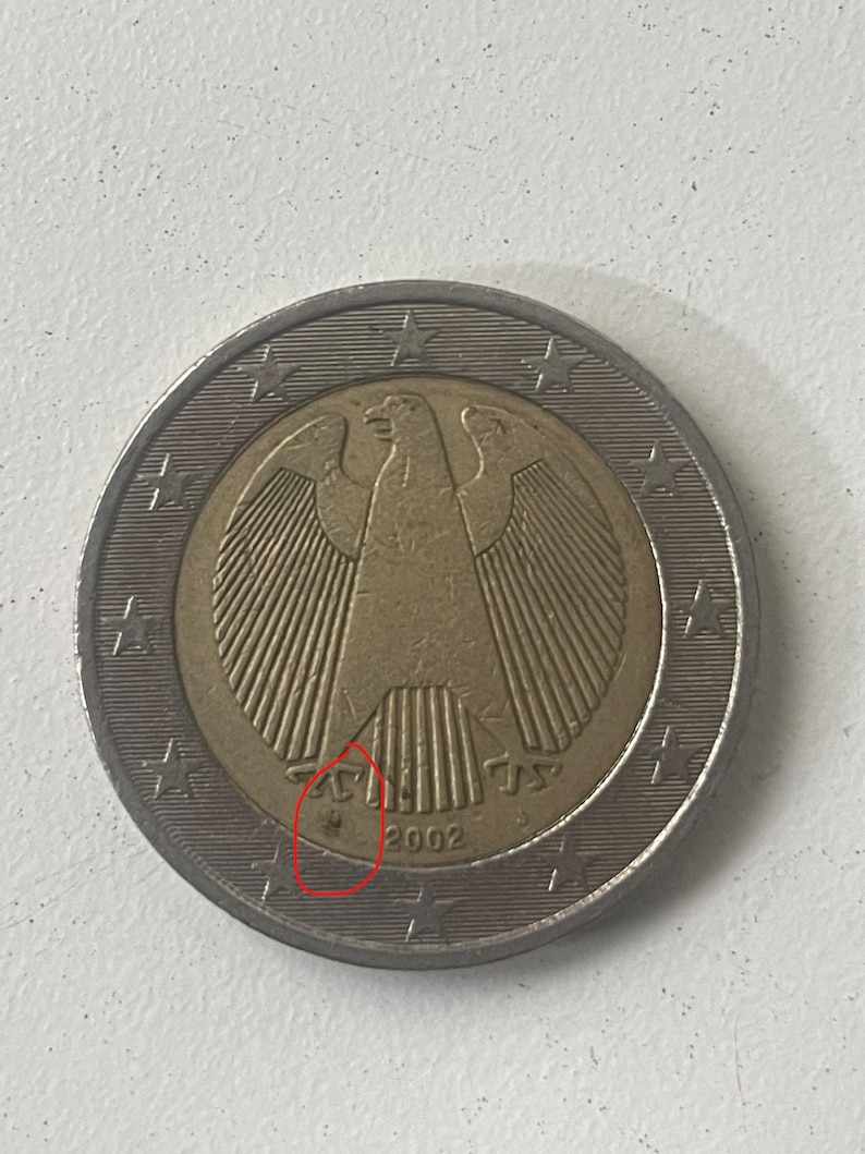 Rare 2 Euro Error Coin Germany 2002 Errors on Both Sides - Etsy