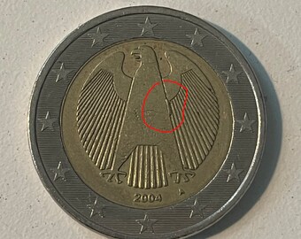 Rare 2 Euro Error Coin Germany 2002 Errors on Both Sides - Etsy