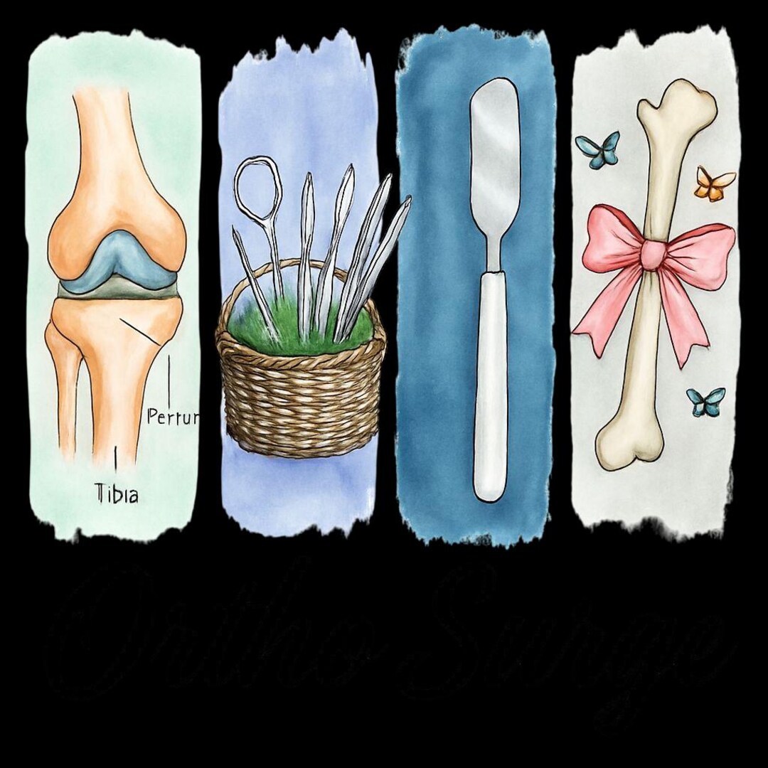 Bones & Bloom — Ortho Surgeon Aesthetic Digital Print - Etsy