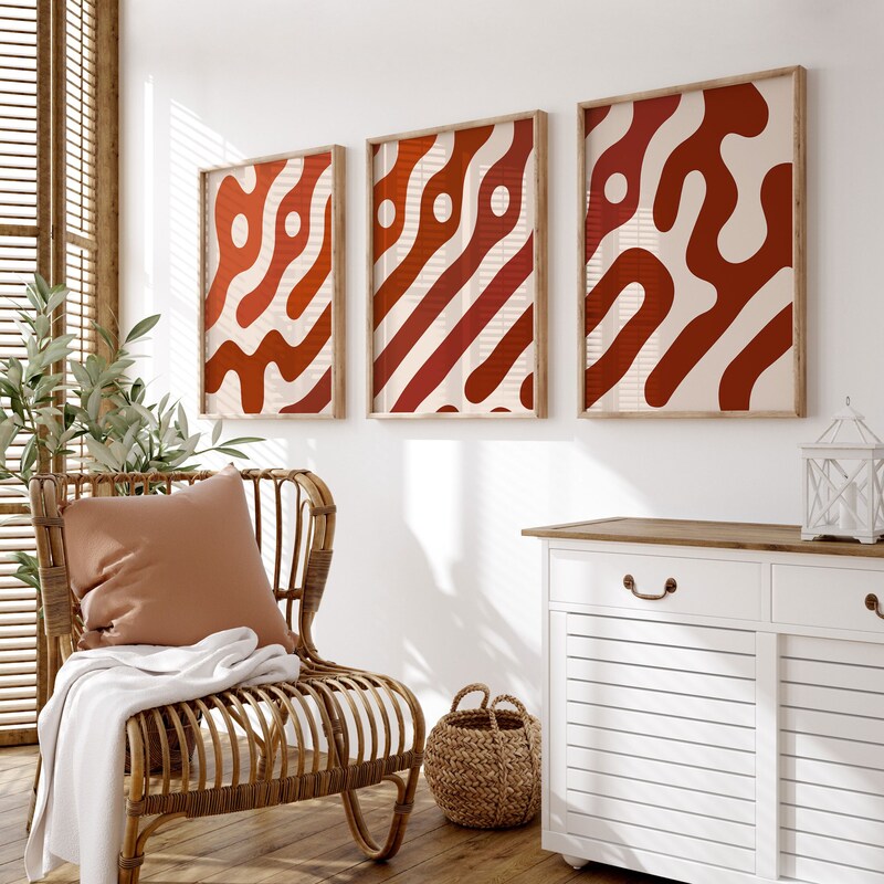 Rust Color Wall Art - Etsy