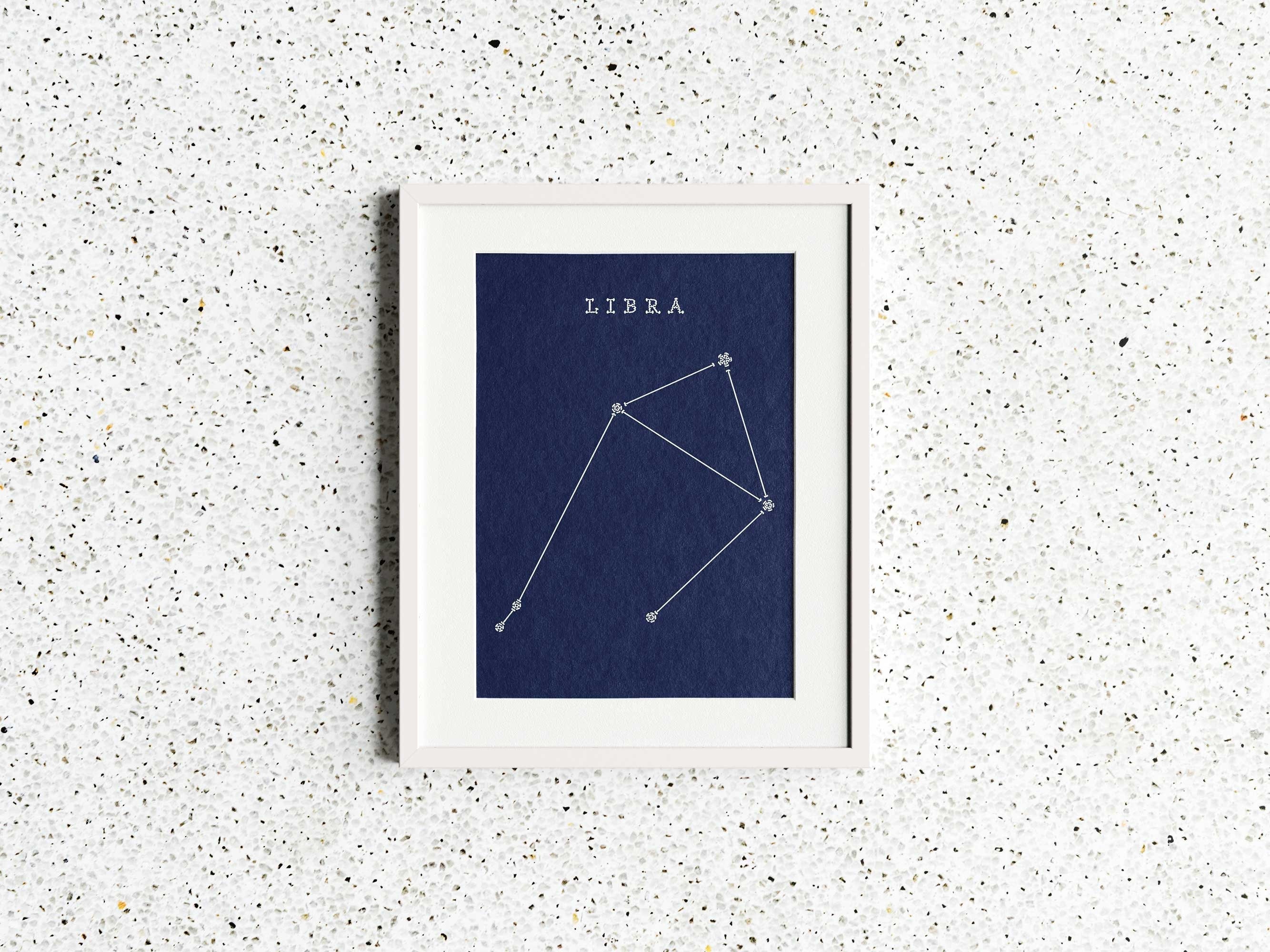 Libra Constellation Map