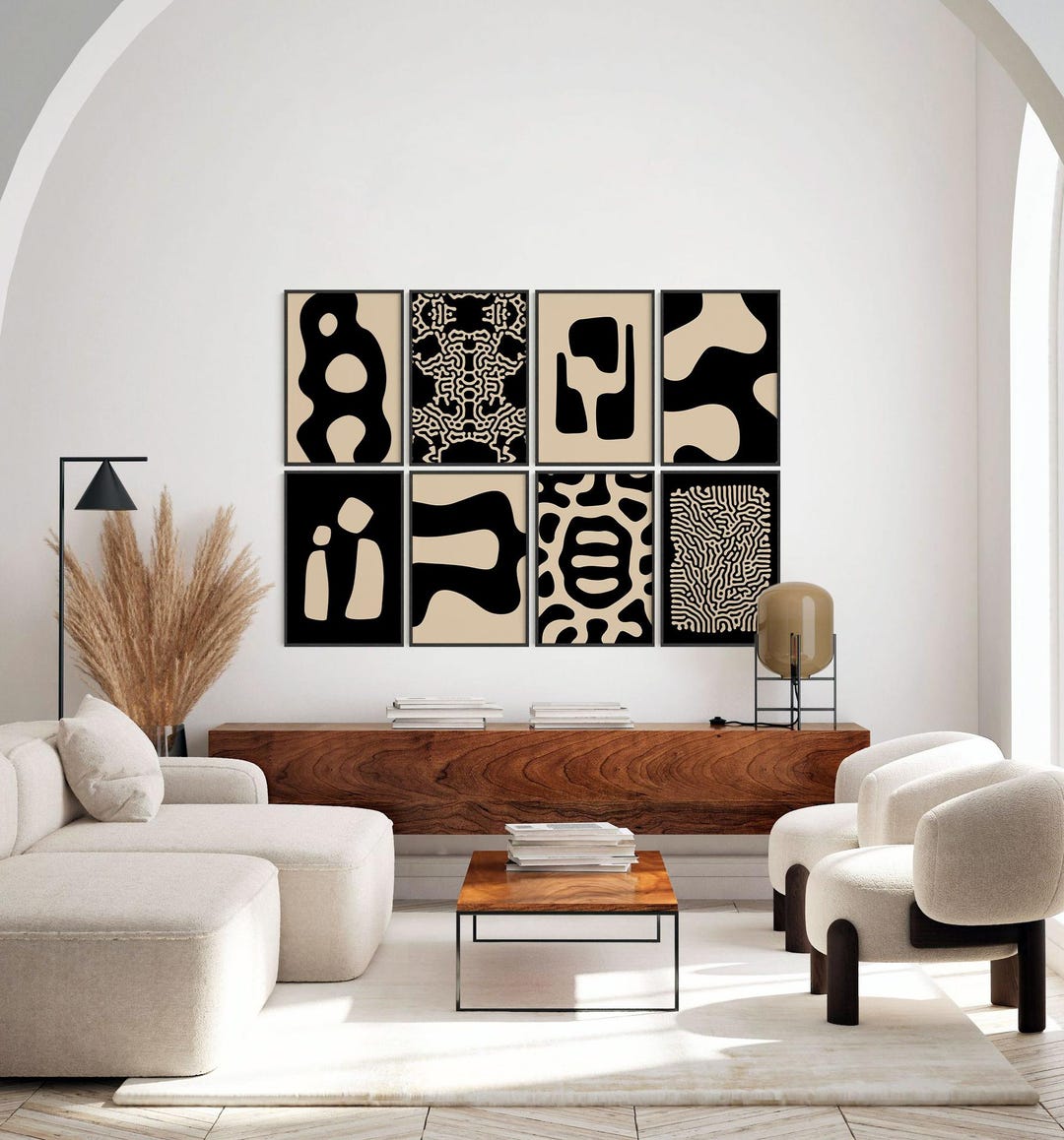 Masculine Wall Art Prints, Mid Century Modern Man Cave Decor, Mens Wall ...
