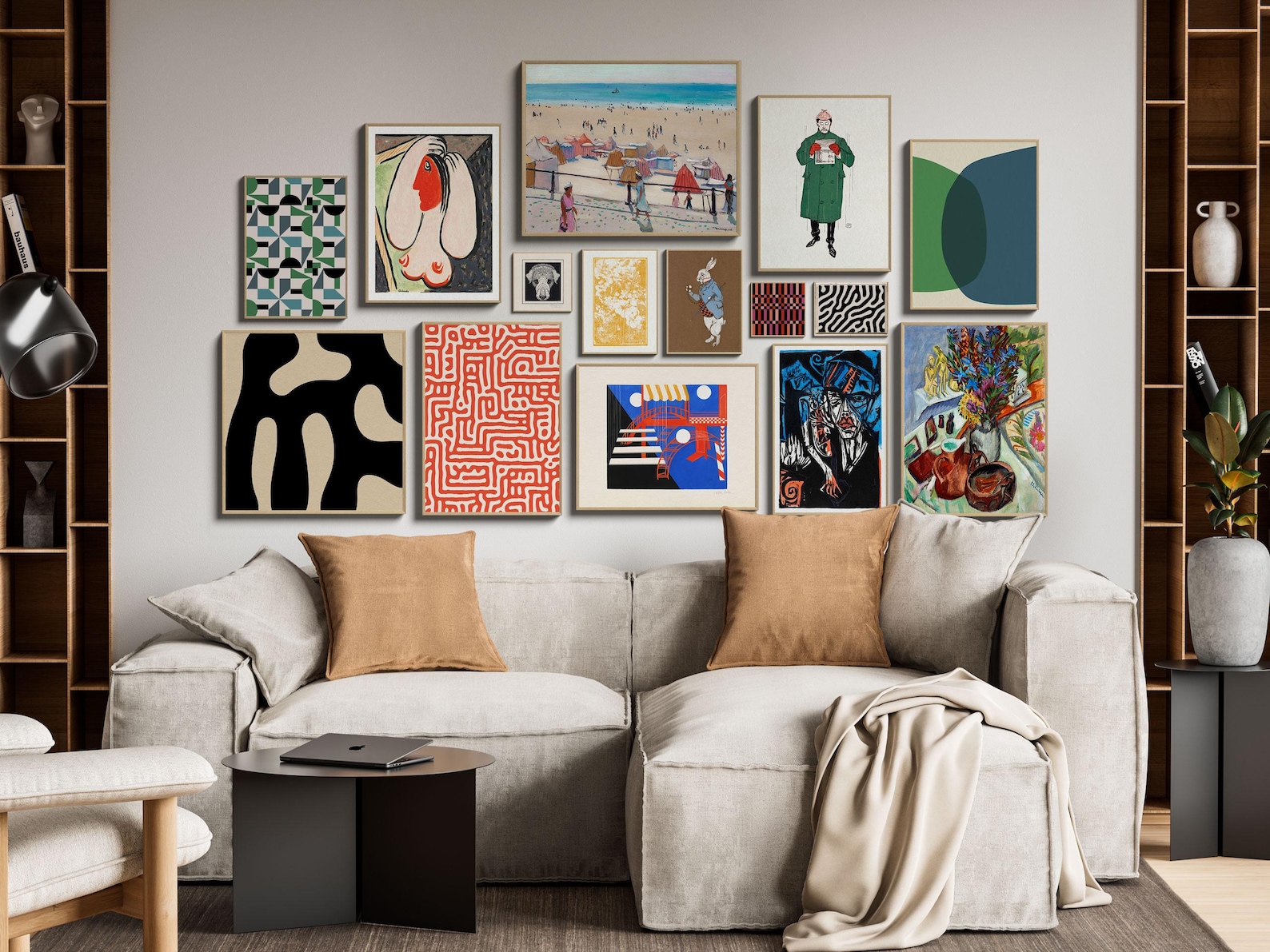 Maximalist Gallery Wall Set, Curated Eclectic Gallery Wall Prints, Set ...