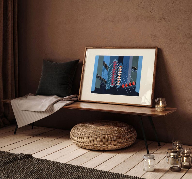 Abstract Theater Wall Art, Art Deco Wall Art, Constructivist Geometric ...